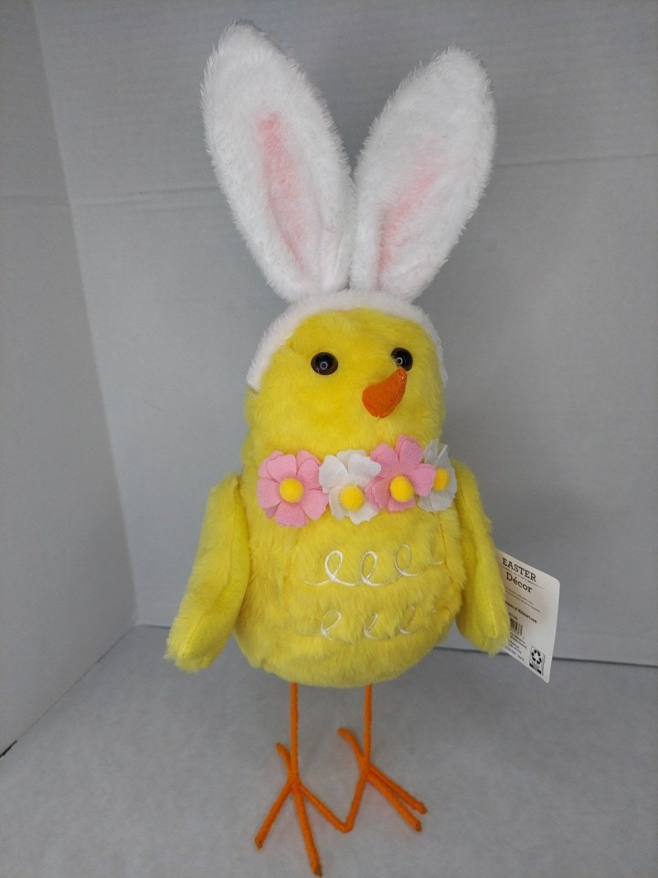 21" Fabric Bird Way To Celebrate Easter Large Yellow Chick Easter ...