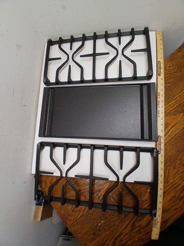 Cast Iron Griddle WB31X24738 & Stove Grates WB31X27151 Replacement for ...