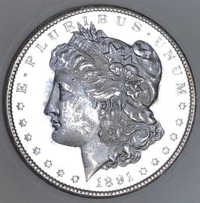 1891 S MORGAN DOLLAR! INCREDIBLE DMPL/PL EXAMPLE! HUGE OBV MIRRORS! NR ...