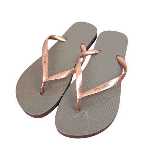 Ipanema Grendene Thong Slippers Womens Size 10 Rose Gold Classica Fem ...