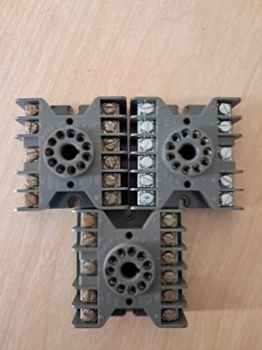 ‎Lot of 3 IDEC Bundel SL-611 Industrial Relay Socket Black 10A 300W 11 ...