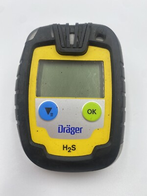 Drager Pac 6000 H2S Gas Detector Meters For PARTS OR REPAIR NO POWER ...