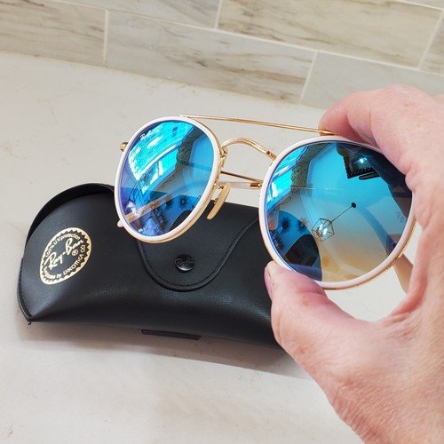 Authentic Ray-Ban RB3647-N Arista Blue Gradient Flash 51-22-145 NEW ...