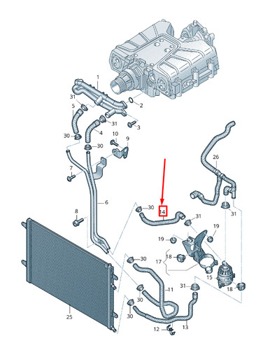 NEW AUDI A6 AVANT C6 ENGINE COOLANT WATER HOSE 4F0145926A ORIGINAL | eBay
