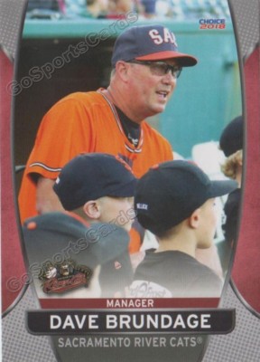 2018 Sacramento River Cats Dave Brundage MGR San Francisco Giants | eBay