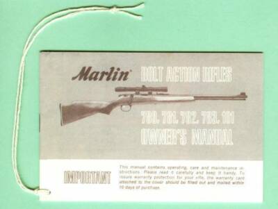 Marlin Model 780 781 782 783 101 Fac Instr Manual Reproduction | eBay
