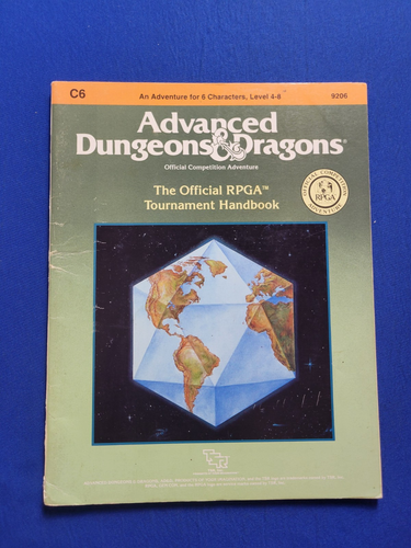 The Official RPGA Tournament Handbook - AD&D C6 | eBay