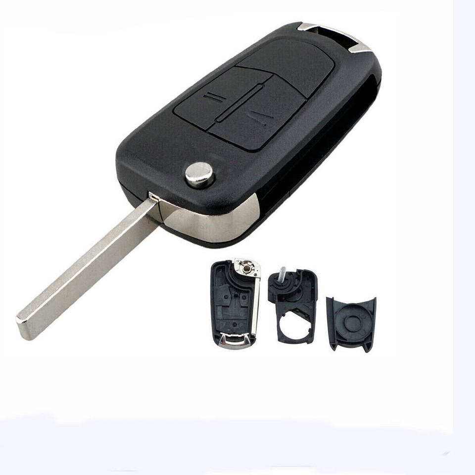 For Vauxhall Opel Corsa D Astra H Zafira 2 Button Remote Flip Key Fob ...