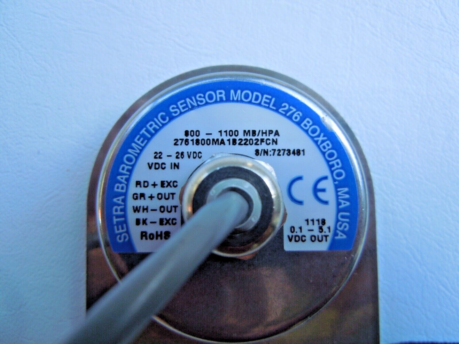 SETRA BAROMETRIC SENSOR 800-1100 KB/HPA MODEL 276. | eBay