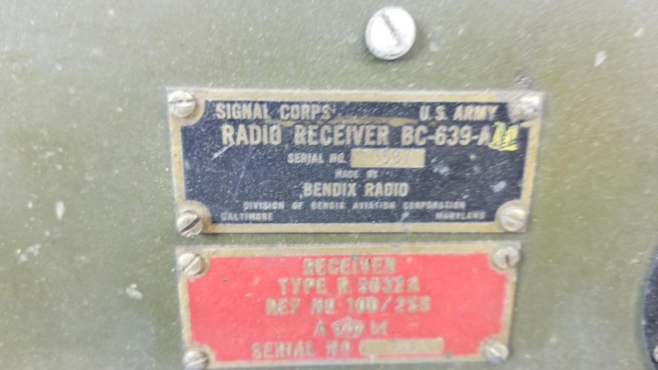 Bendix Signal Corps US Army BC-639-A Radio Receiver | eBay