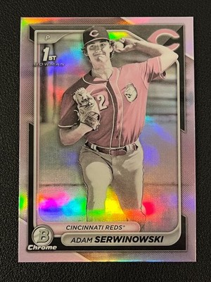Adam Serwinowski 2024 Bowman Chrome 1st Pearl Refractor Reds | eBay
