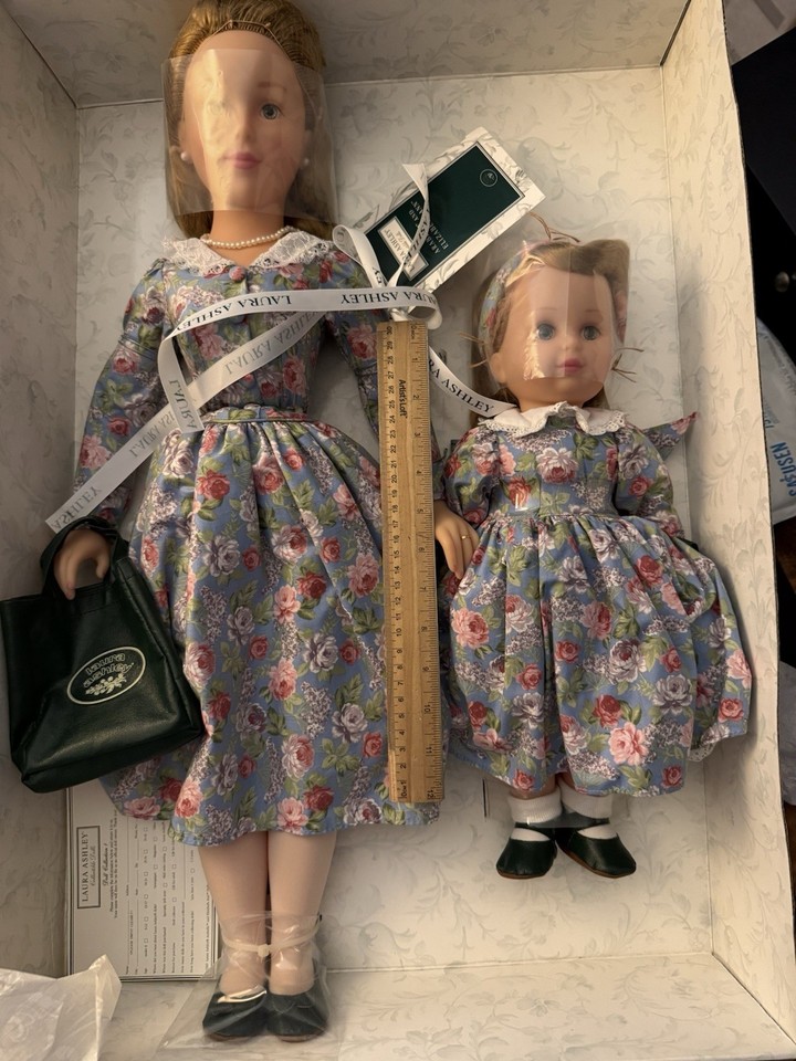 Rare VintageLaura Ashley Collectible Dolls Arabella and Elizabeth Ann ...