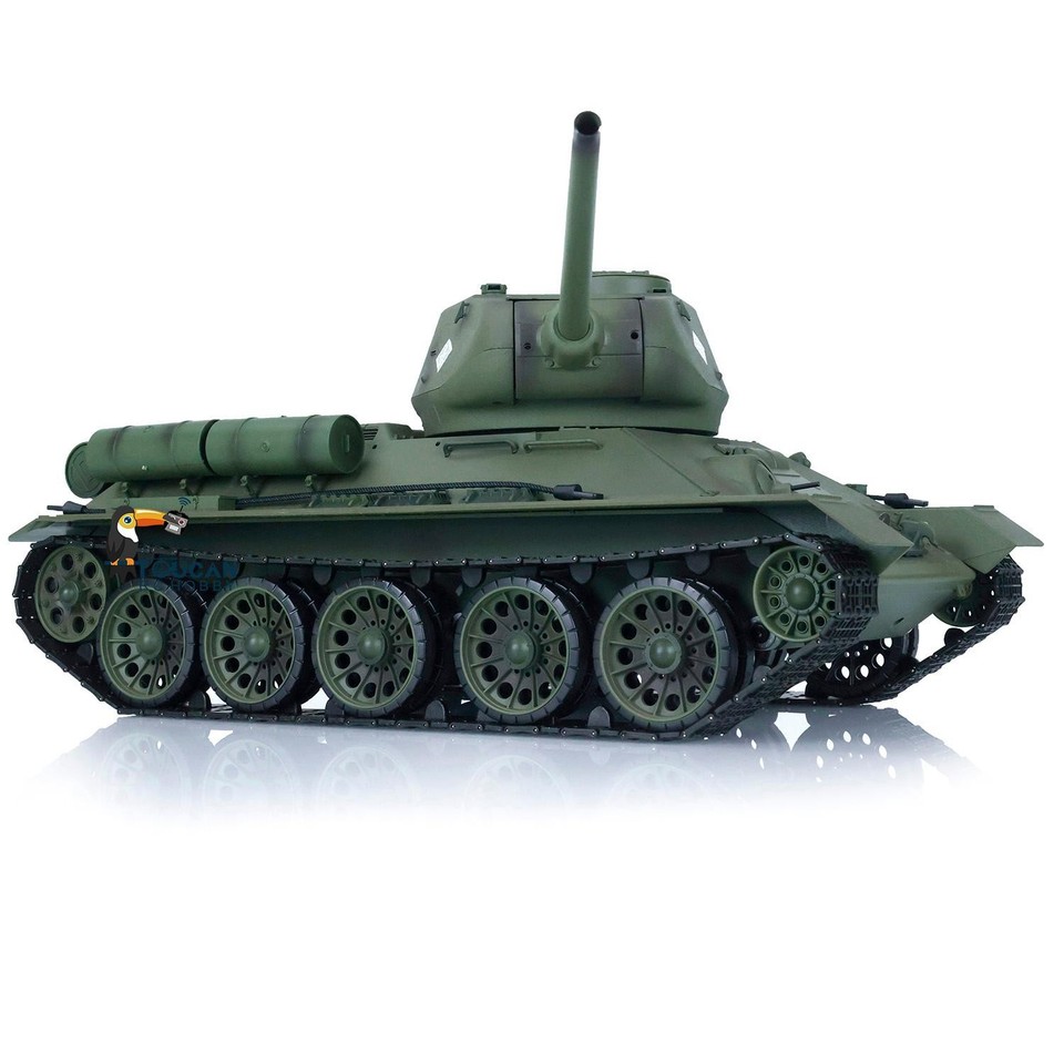 2.4G Henglong 1/16 Scale 7.0 Plastic Ver Soviet T34-85 RTR RC Tank ...