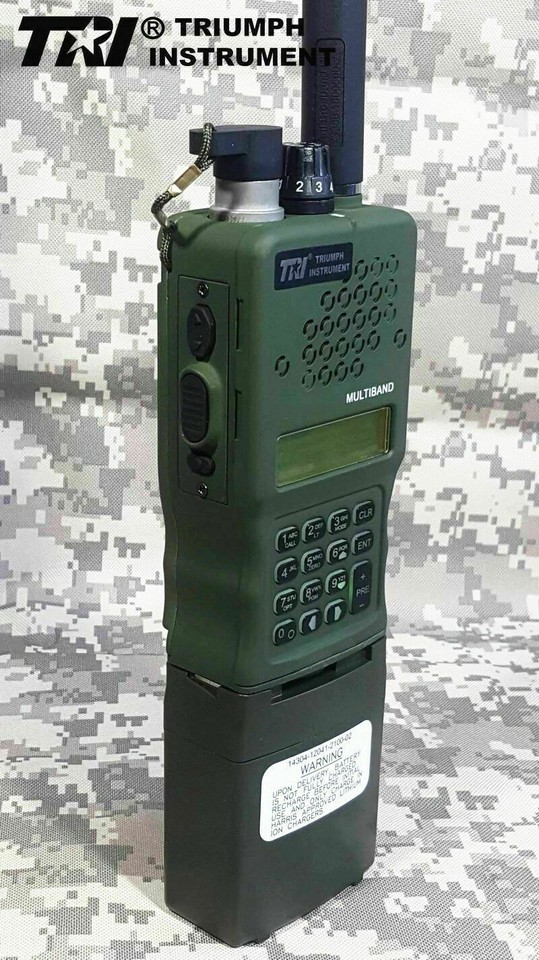 US Stock TRI AN/PRC 152 Multiband 12.6V 15W Handheld Radio MBITR ...