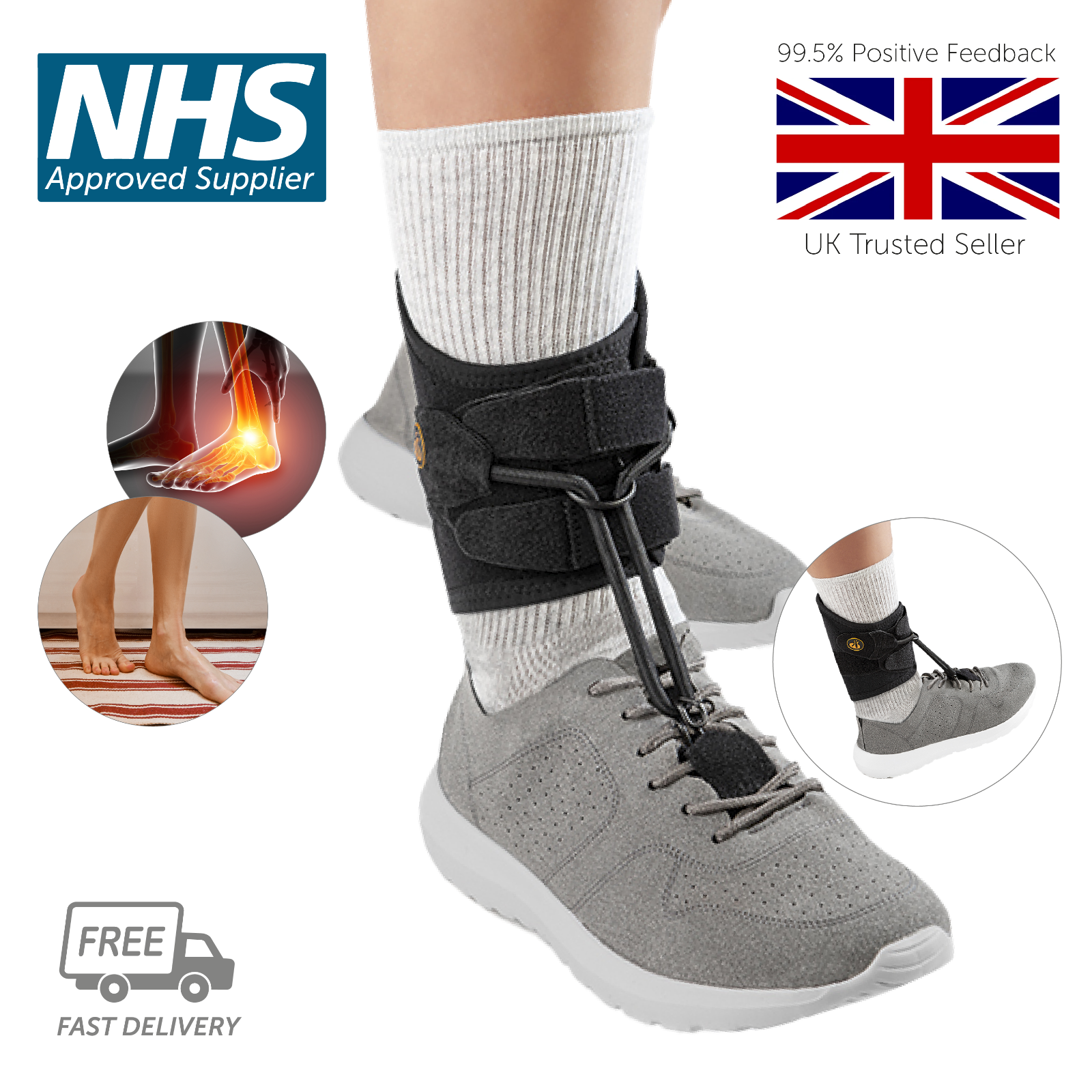 Drop Foot Support BOXIA PLUS AFO Drop Foot / Foot Lift Post Stroke ...