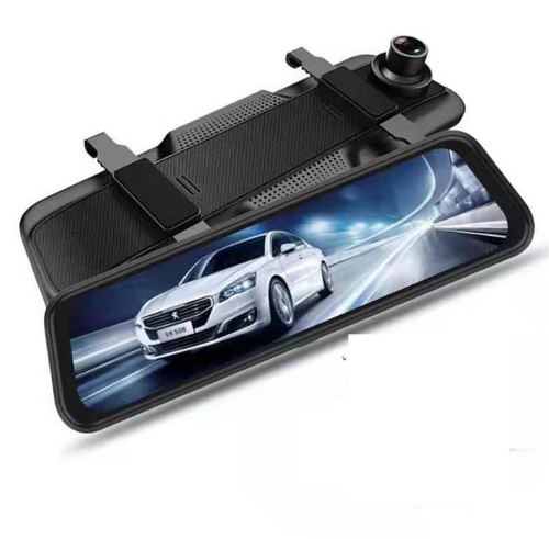 10 inch rear view mirror 1080p HD night vision dual lens full screen ...