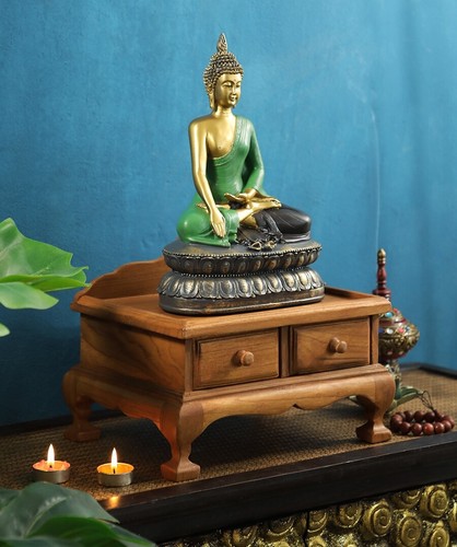 Wooden Buddha Statue Rack Base Buddhism Temple Display Foundation Table ...