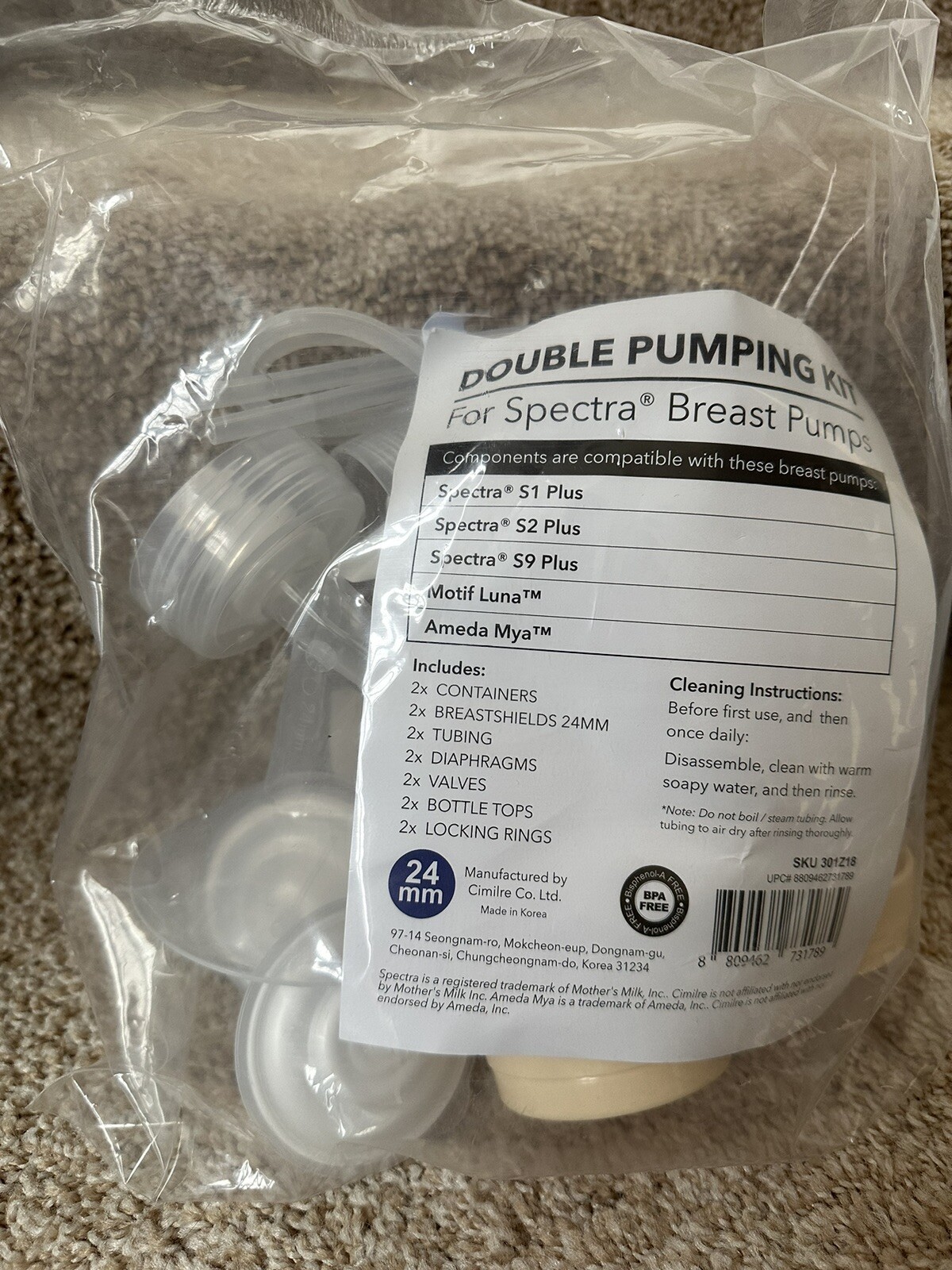 Spectra S2 SP06L1 Hospital Strength Double Electric Breast Pump for ...