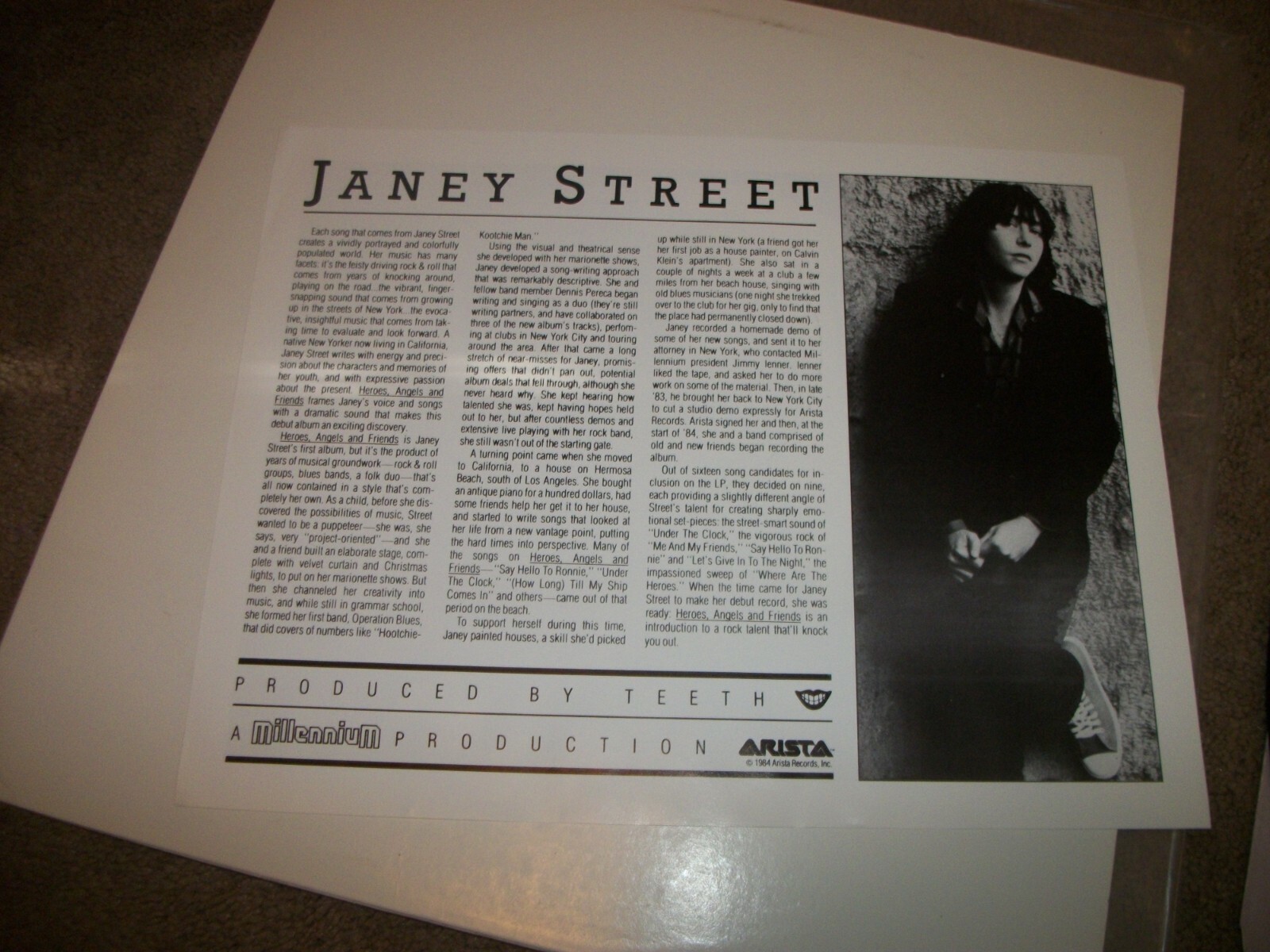 JANEY STREET 12" PROMO SAY HELLO TO RONNIE - NM VINYL | eBay