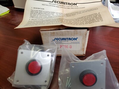 Securitron PB2E-D Push To Exit Button--Box of 2 | eBay