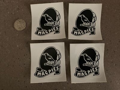 VFL AFL VINTAGE COLLINGWOOD MAGPIES VINYL STICKERS X 4 | eBay Australia