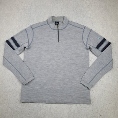 Kuhl Beaver Creek Merino Wool Pullover Mens Large Team 1/4 Zip Sweater ...