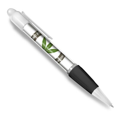 White Ballpoint Pen - Canabis Medical Use Weed Marijuana Office Gift ...