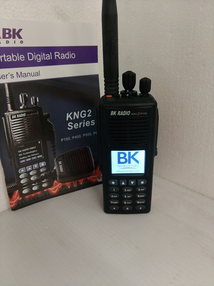BK KNG2 P150 P25 VHF PORTABLE CHARGER BATTERY ANTENNA OWNER MANUAL ...