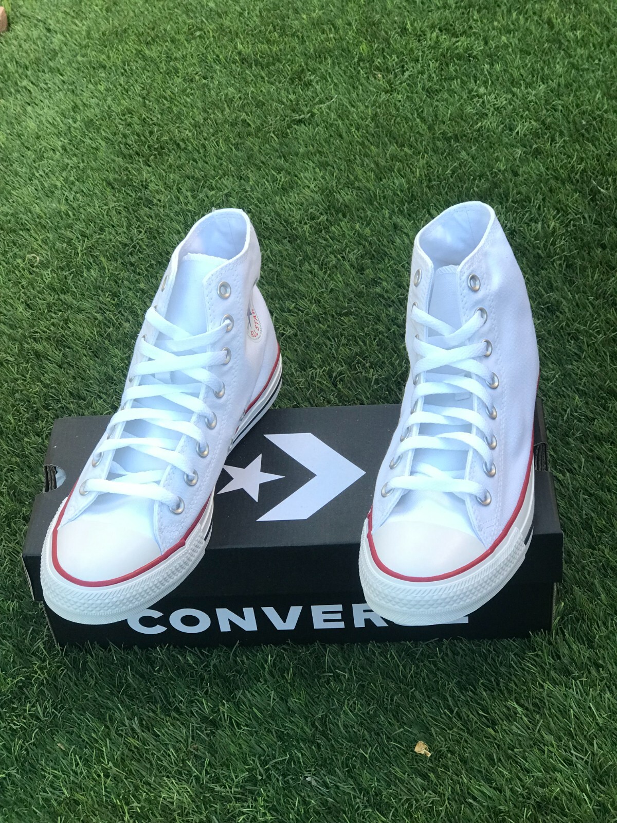 Converse Shoes all Stars for men and women Optical White Color HighTop ...