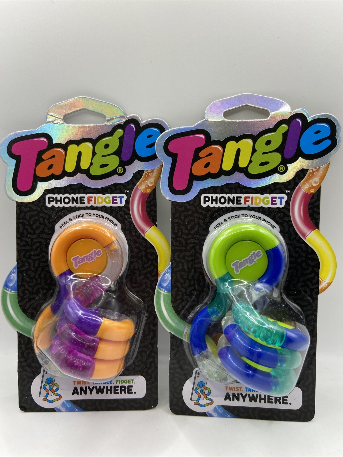 2-pack TANGLE PHONE FIDGET 3-in-1 accessory: Phone Stand, Fidget Toy ...
