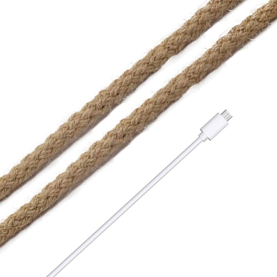8mm Jute Rope Natural Braided Jute Macrame Cord for Garden Gifts DIY ...