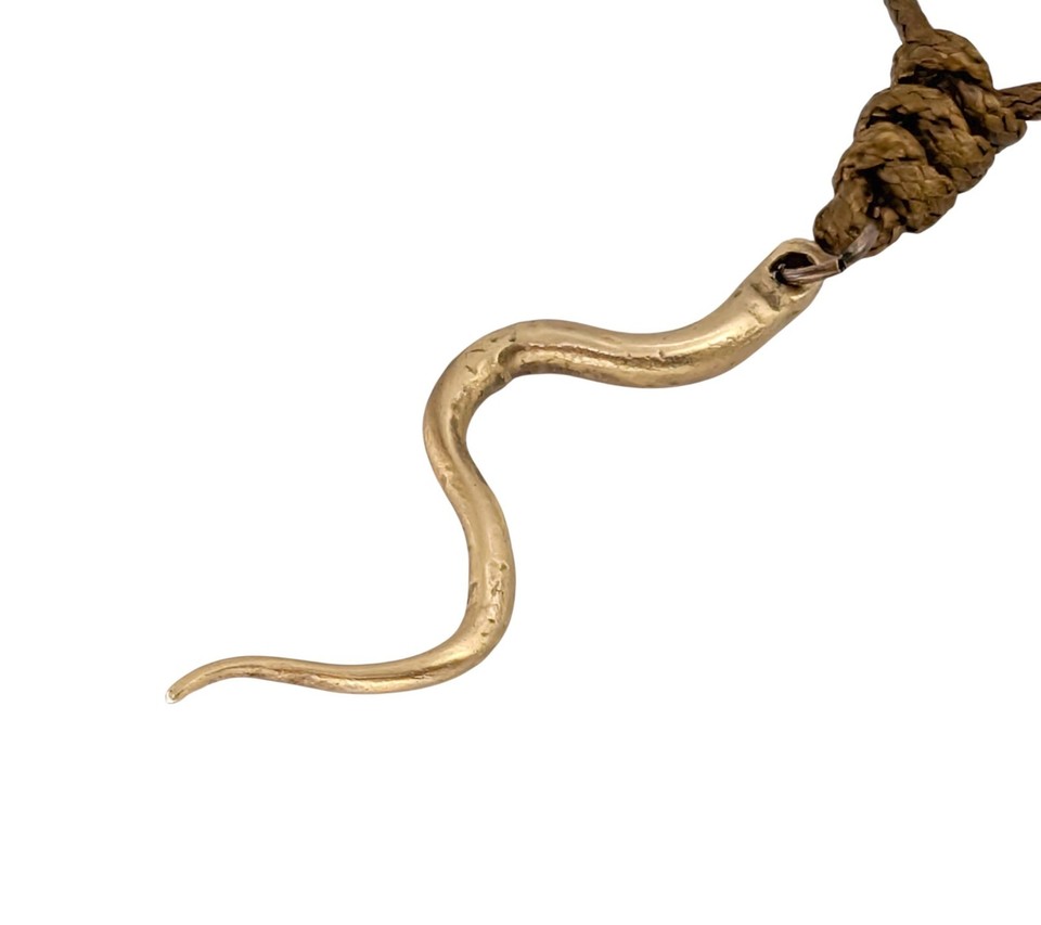 Jörmungandr Viking Snake Amulet – Ancient Norse Bronze Pendant, 9th ...