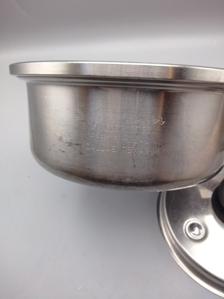 SaladMaster 1 Qt 7” Sauce Pan Stainless Steel With Vapo Lid 18/8 Tri ...