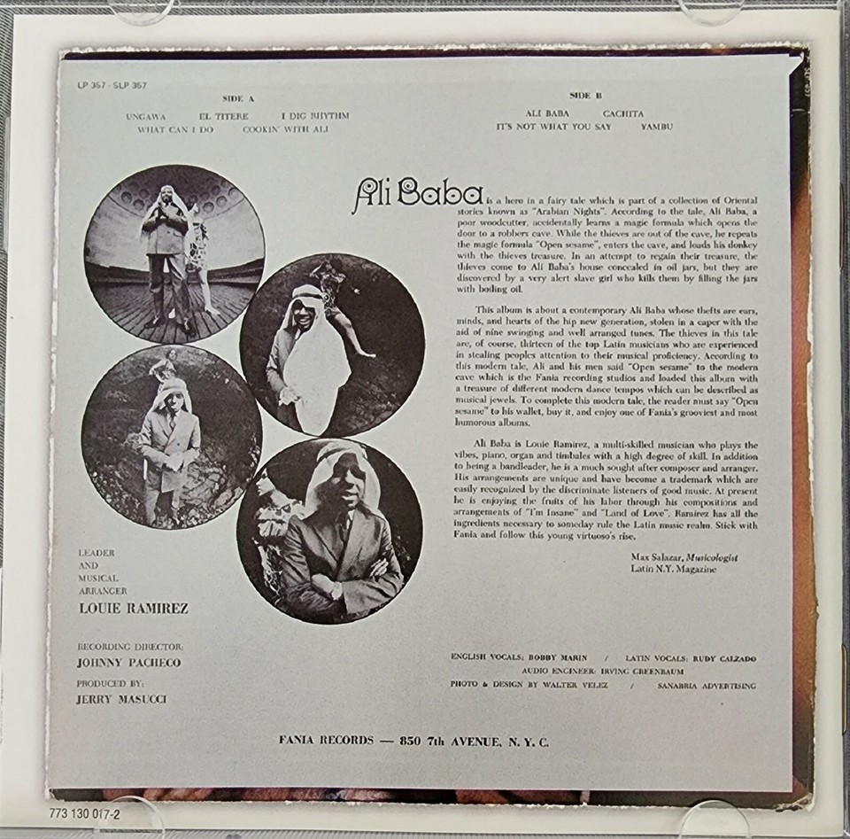 LOUIE RAMIREZ ALI BABA CD FANIA REMASTERED WITH BOOKLET | eBay