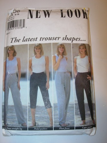 WOMENS UNCUT NEW LOOK 6736 Sewing Pattern PANTS CAPRI PLEATED FLAT SIZE ...