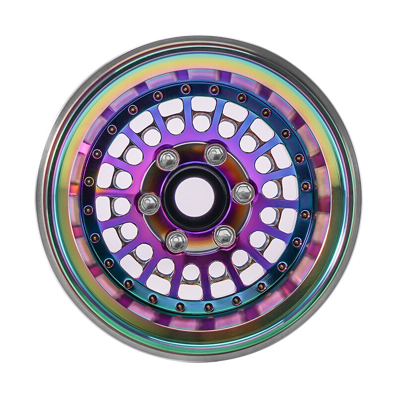 INJORA -10mm Offset Aluminum 1.9 Beadlock Wheels for SCX10 Pro TRX4 VS4 ...