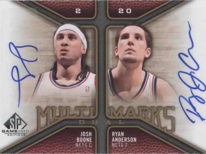 2009-10 SP Game Used - Multi Marks Dual Autographs Ryan Anderson, Josh ...