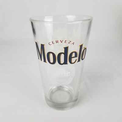 Modelo Cerveza Beer Pint Glass Lion Crest | eBay