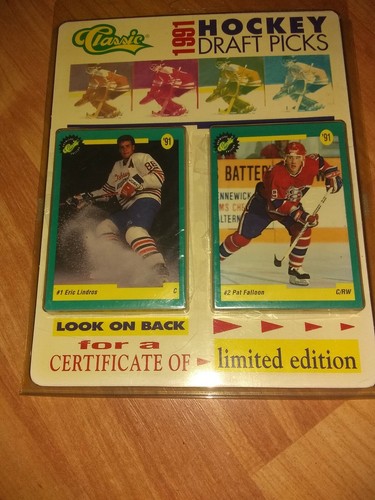 OIP Classic 1991 Hockey Draft Picks Certificate Of Limited Edition ...
