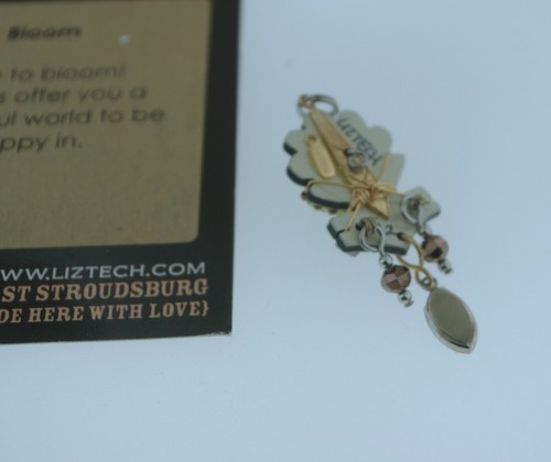 LIZTECH ARTISAN JEWELRY 2012 BLOOM FLOWER PENDANT NEW | eBay