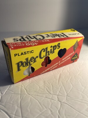VINTAGE POKER CHIPS ASTOR WITH ORIGIONAL BOX | eBay