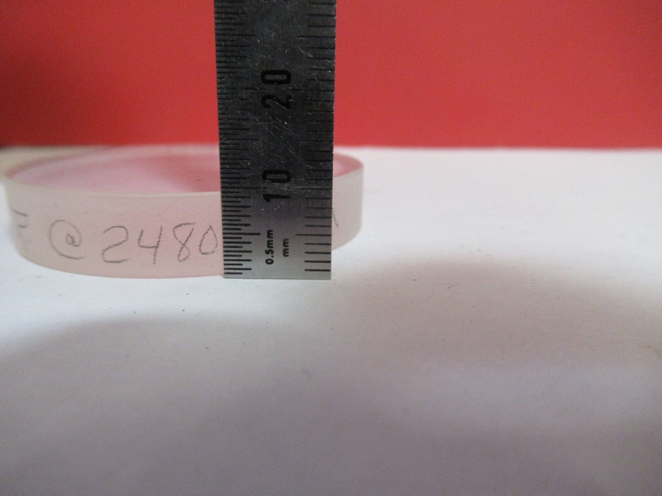 OPTICAL FLAT COATED UV LENS 248 nm ULTRAVIOLET LASER OPTICS AS PICTURED ...