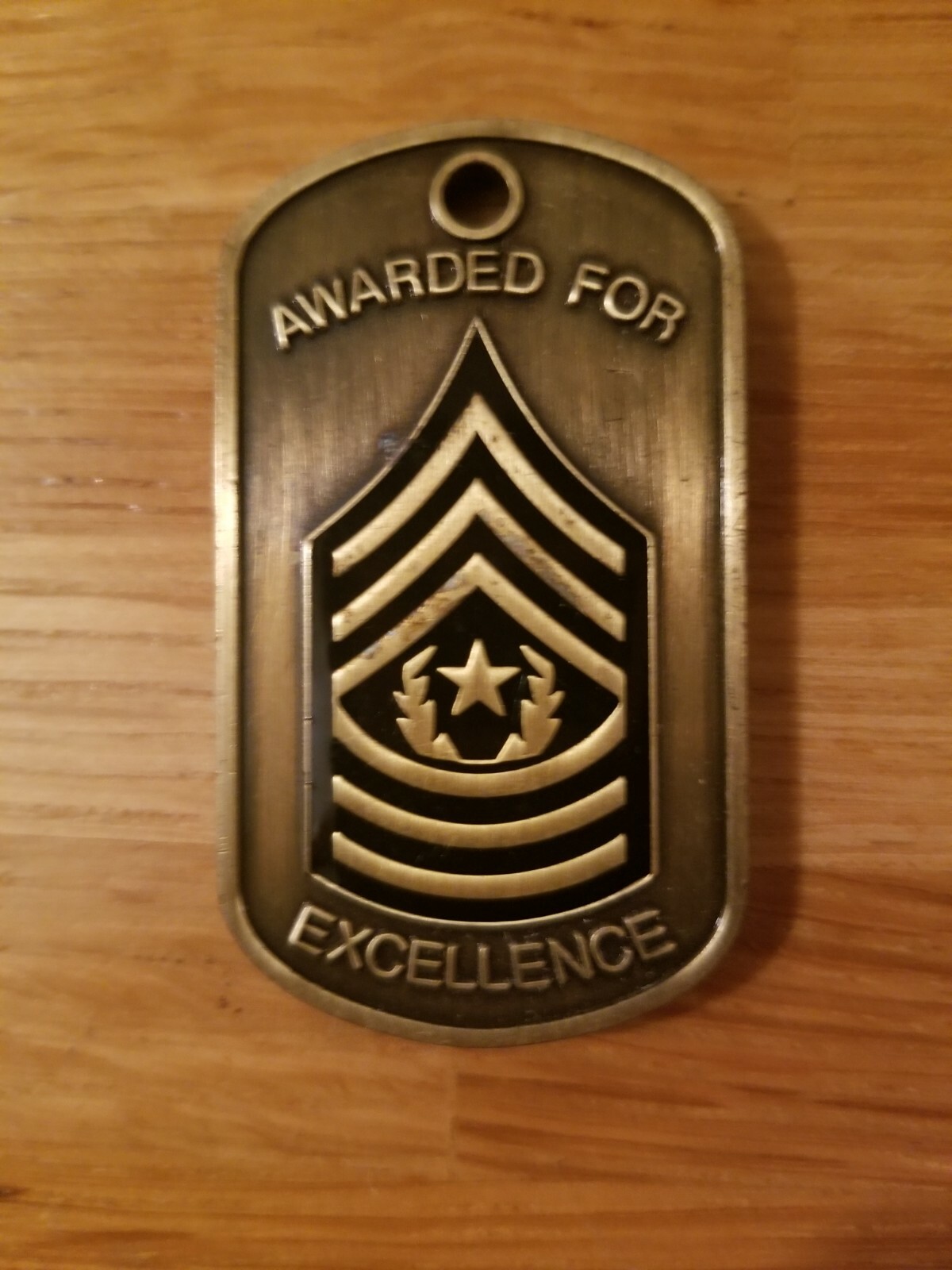 AUTHENTIC 3ID MARINE 3rd INFANTRY CHALLENGE COIN CSM 2" X 1" One Team ...