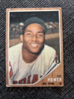 1962 Topps Baseball Card #445 Vic Power Minnesota Twins VgEx Free ...