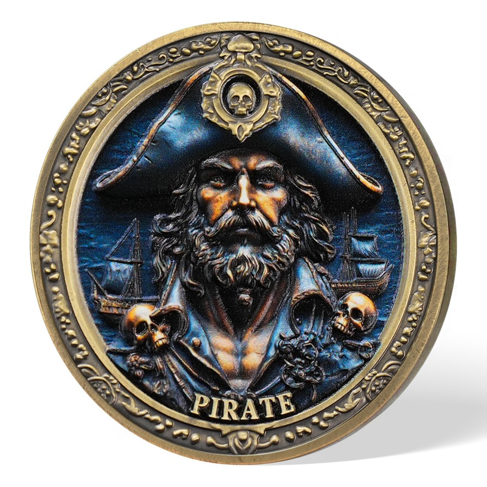 Pirate Adventure Challenge Coin Courage Resolve Gift for Pirate Lover ...