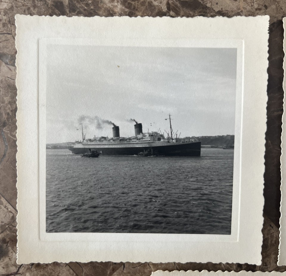 (3) Original ILE DE FRANCE French Line Ocean Liner Cruise Ship ...