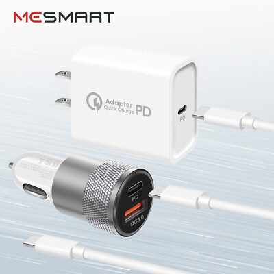 For LG Stylo V60 V50 V30 G8 G7 THINQ 5G Fast USB C Wall Car Charger ...