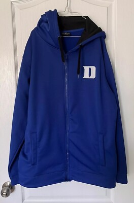 Colosseum Men's Duke University Blue Devils Zip Up Jacket Hoodie Size ...