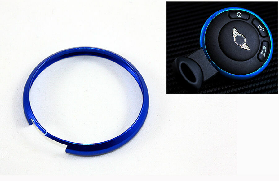 Blue key fob surround trim ring for 2008-up MINI Cooper R55 R56 R57 R58 ...