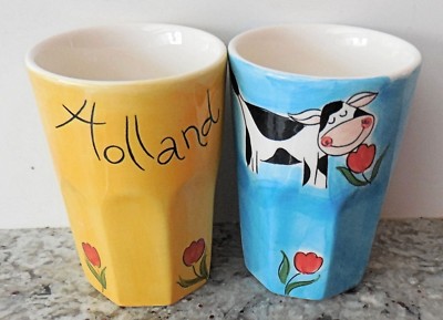 Bosman - Hand Painted Cow Design 4 oz. Cups (Holland) [VHTF] (EUC) | eBay
